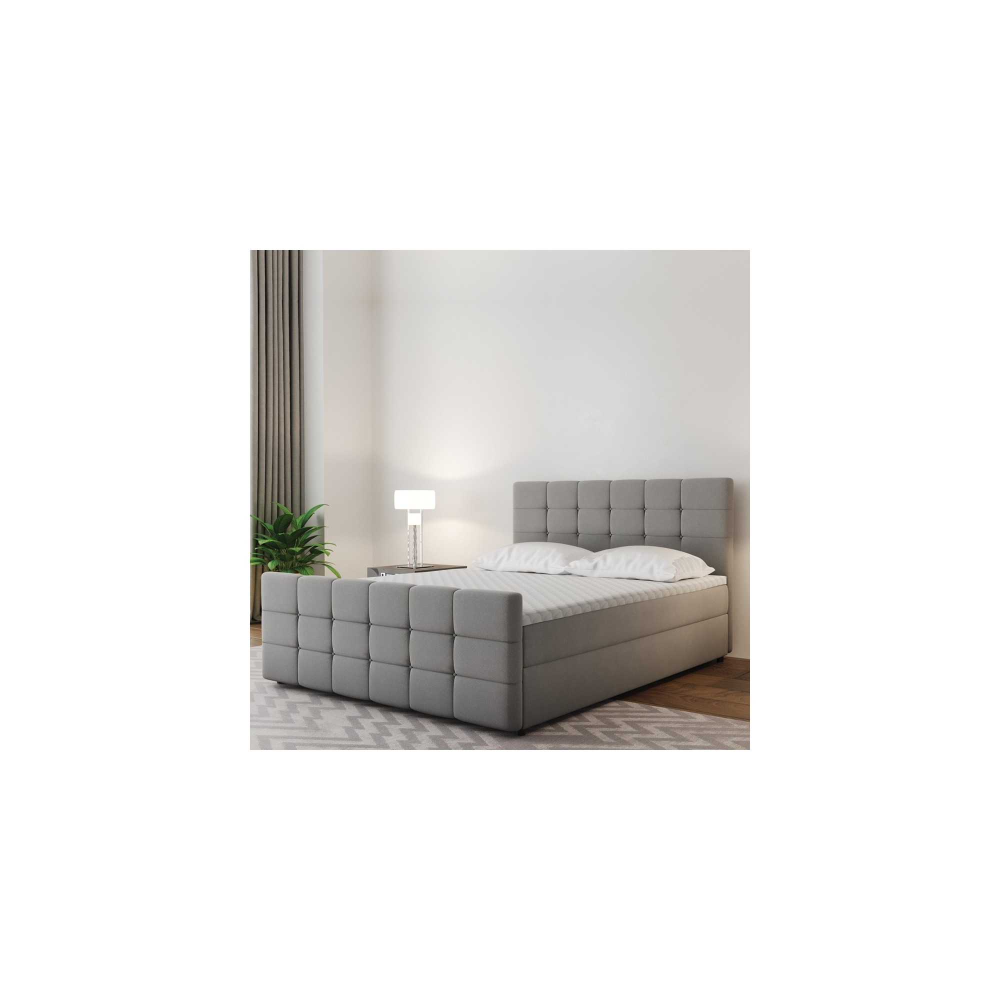 Lit Boxspring MONICA avec fonction de rangement- designDISTRIKT
