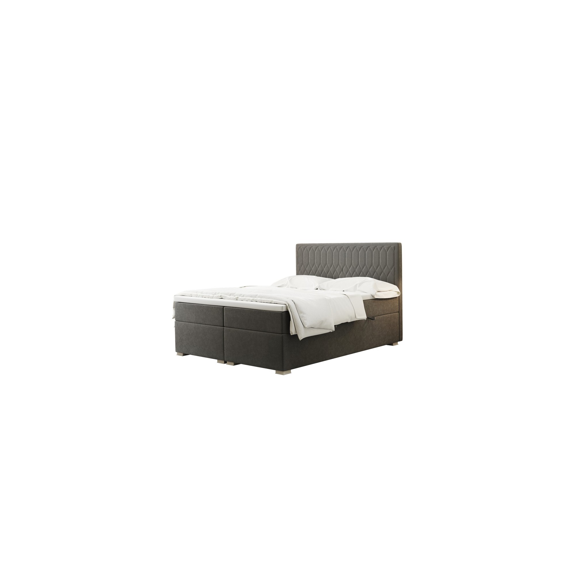 Lit Boxspring THORA avec fonction de rangement- designDISTRIKT
